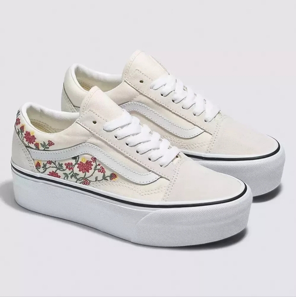 Vans | Shoes | Vans Old Skool 5 Platform Floral Shoes Size 65 | Poshmark